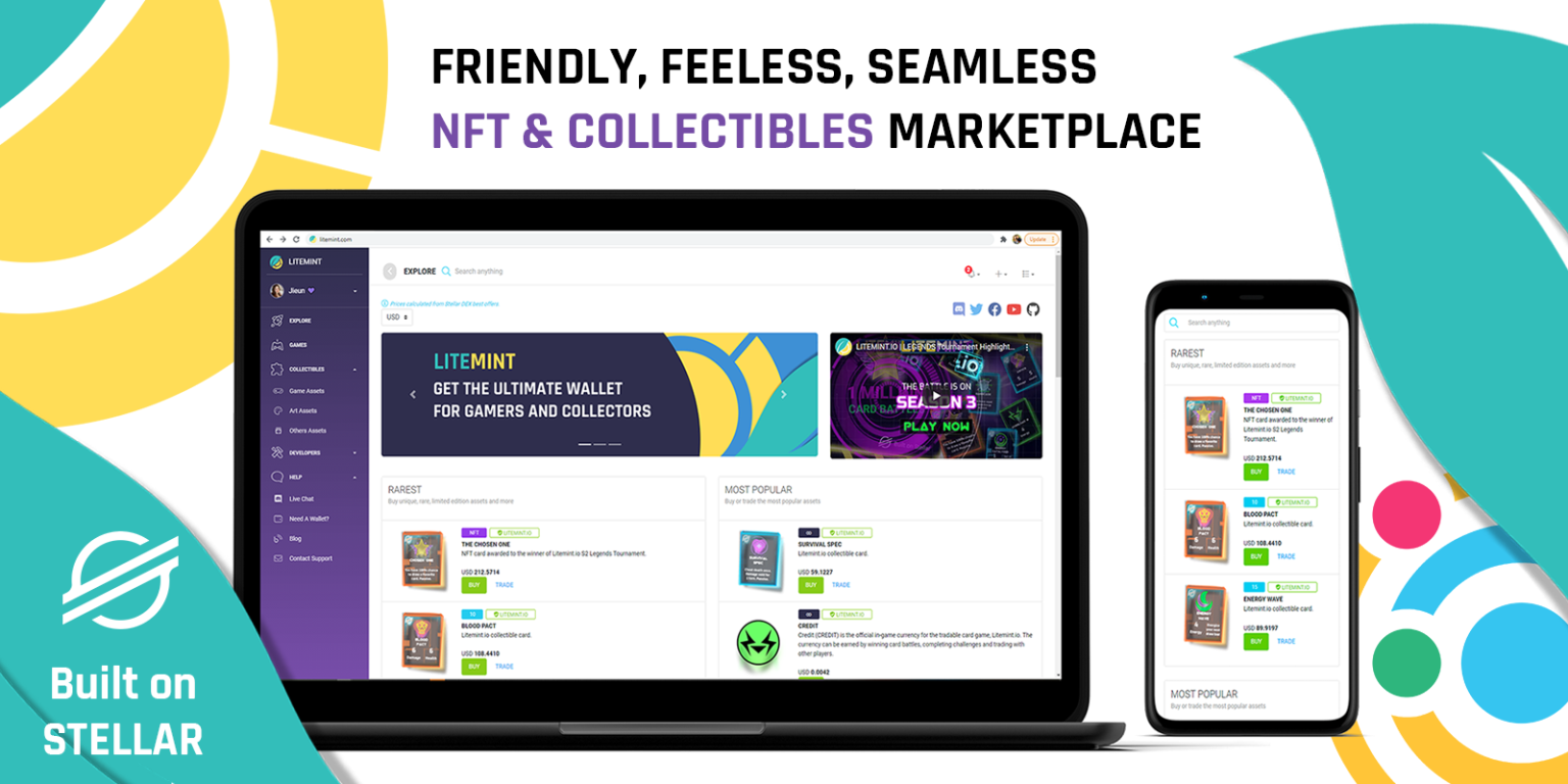 Friendly, Feeless, Seamless NFT and Collectibles Marketplace on Stellar ...